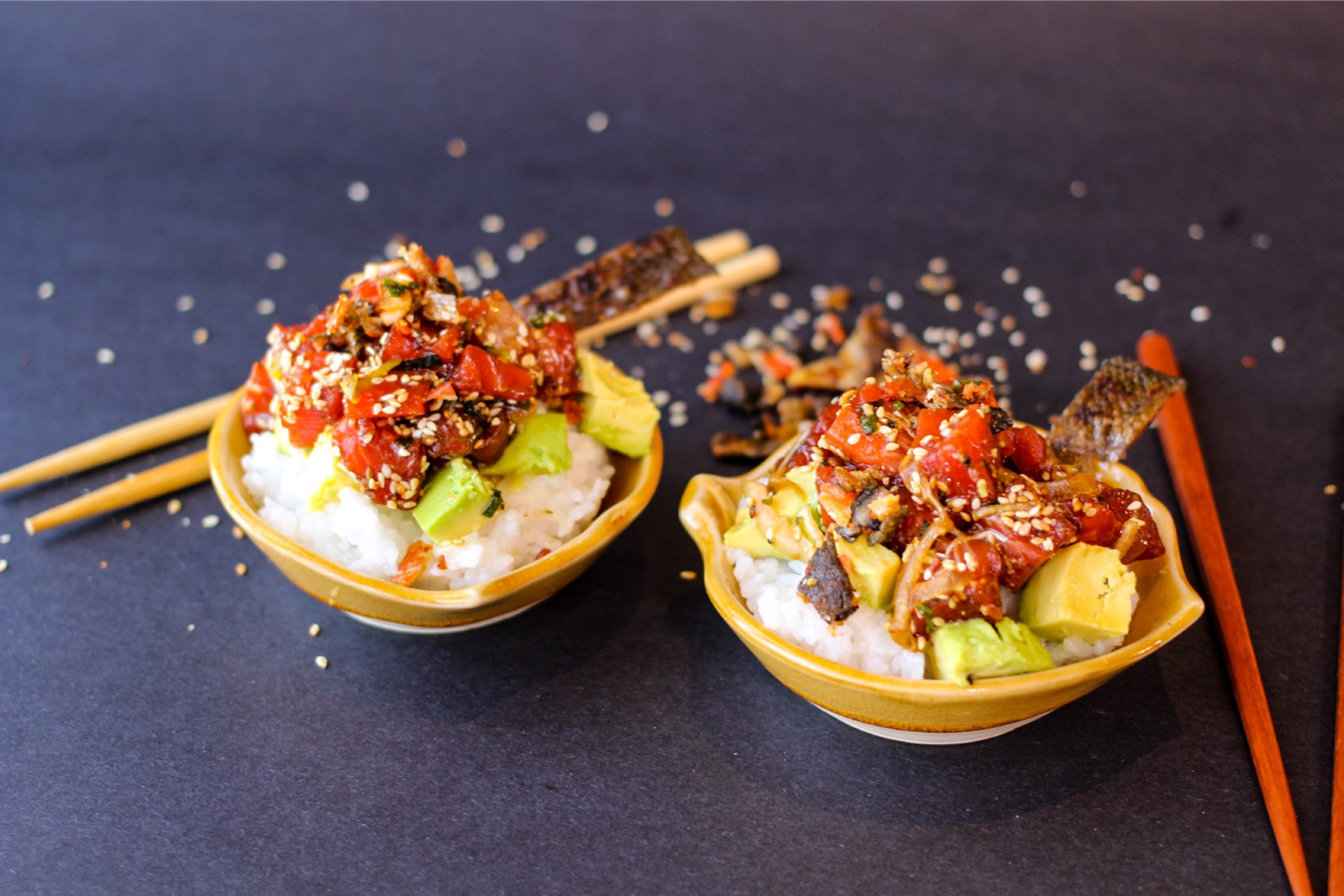 Poke bol hawaïen • Recettes Trouvailles Voyages Camping