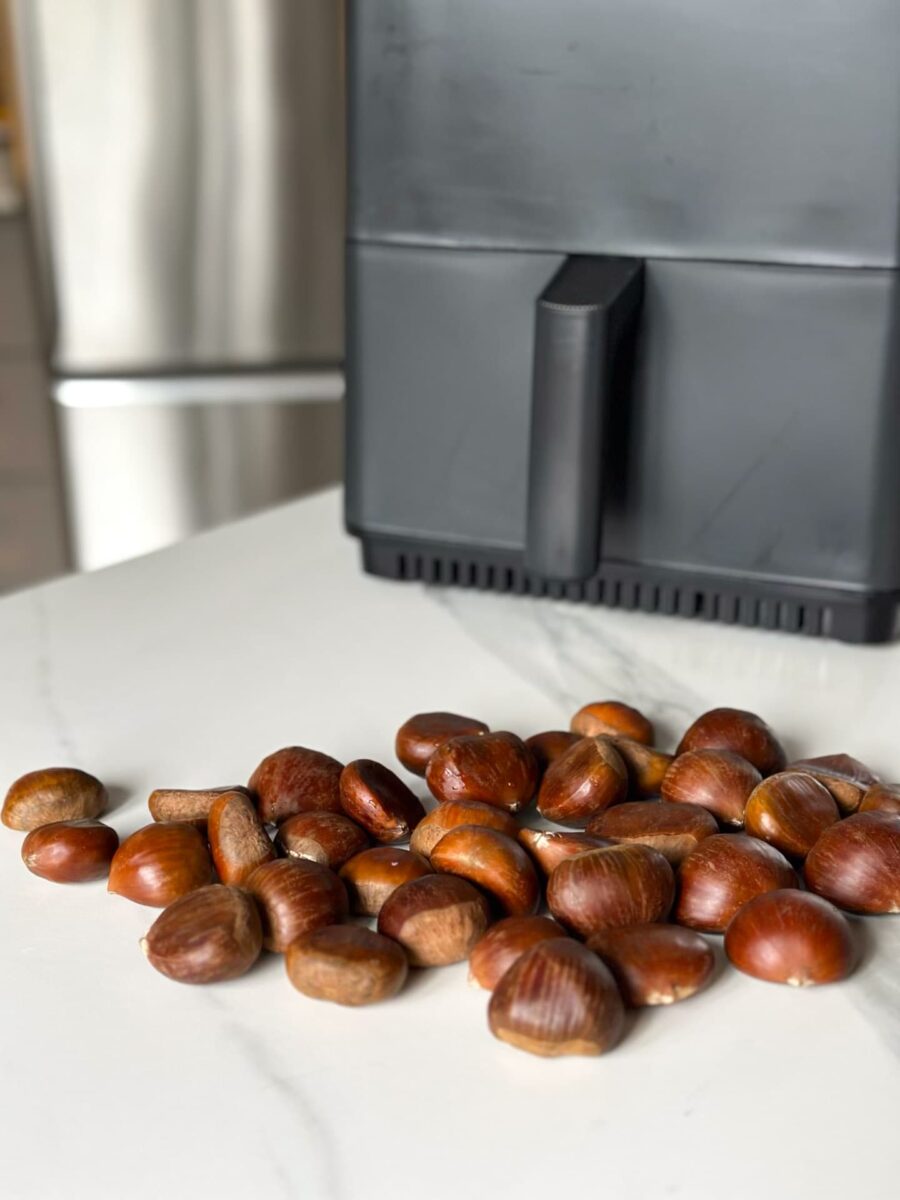 Marrons grillés air fryer • La petite bette