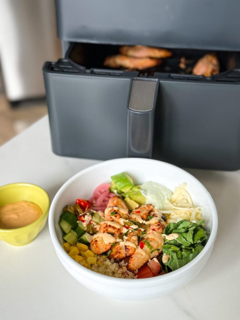 Bol style Poulet Rouge au air fryer • La petite bette