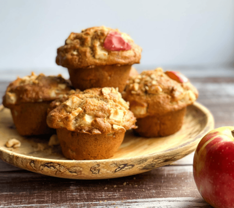 Muffin aux pommes, cassonade et noix • La petite bette